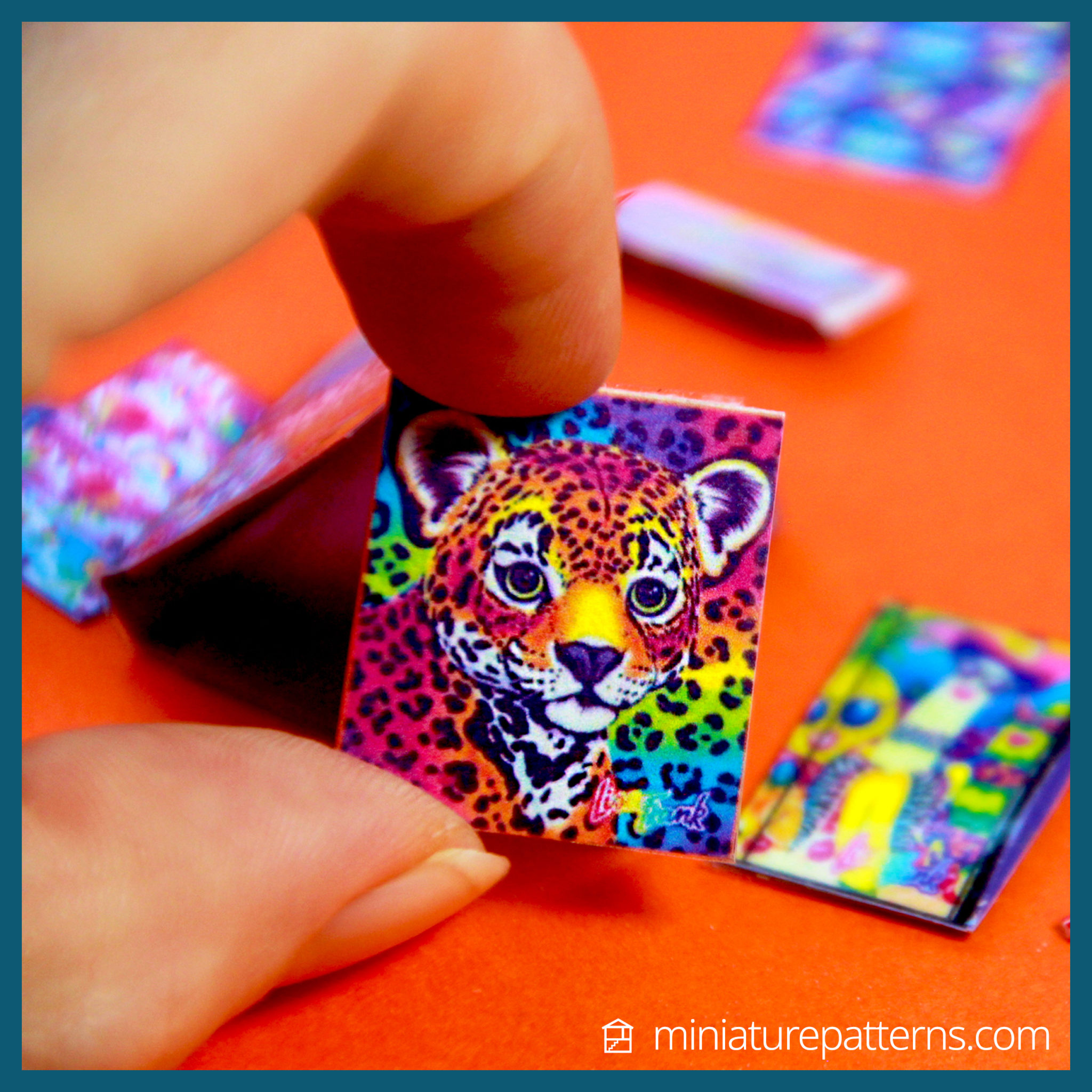Lisa Frank Trapper Keeper Miniature Stationary Set Miniature Printable ...